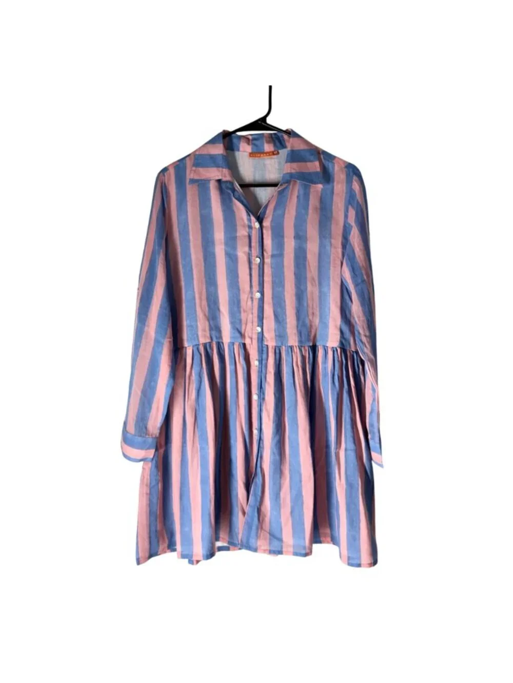 Oliphant | Dresses | Oliphant Long Sleeve Mini Shirt Dress In Cabana ...